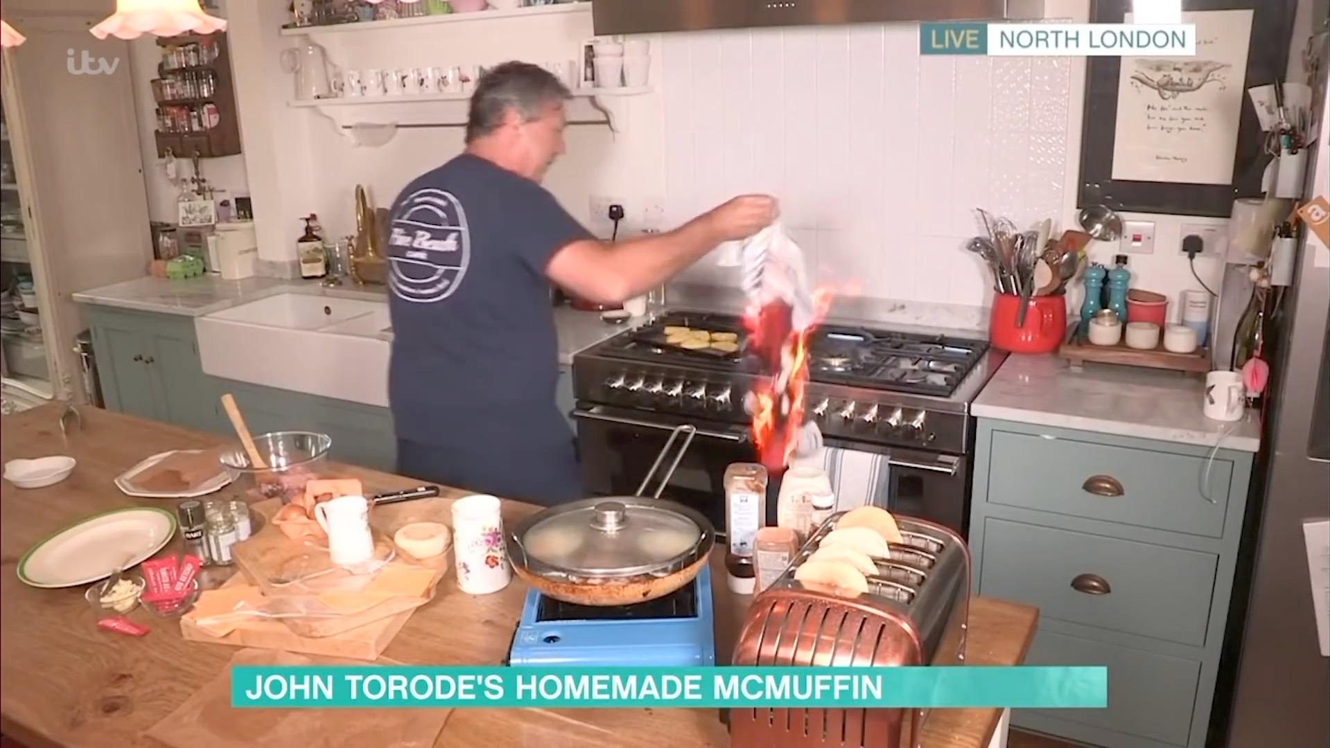 Here's what happens when a cooking segment goes wrong on live TV!