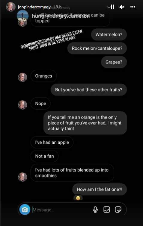 This Week, Jon Pinder Ate An Orange... The First One In His Life. WTF.