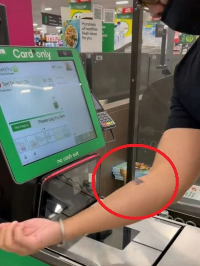 Man Tests Out New Woolies Everyday Rewards Card Barcode Tattooed On His Arm