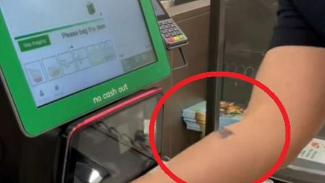 Man Tests Out New Woolies Everyday Rewards Card Barcode Tattooed On His Arm