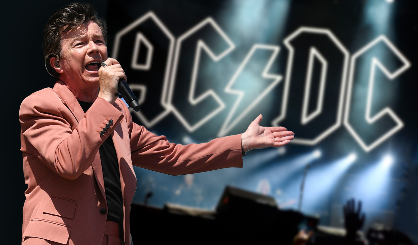 Rick Astley Busts Out AC/DC Song While Playing Drums At Glastonbury
