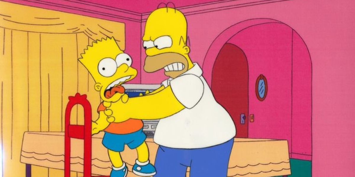 'Times Have Changed': Homer Stops Choking Bart on The Simpsons