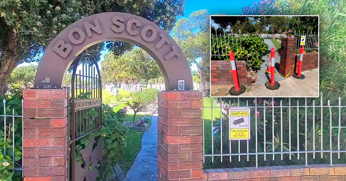 Here's Why The Bon Scott Memorial Gate At Freo Cemetery Are Missing